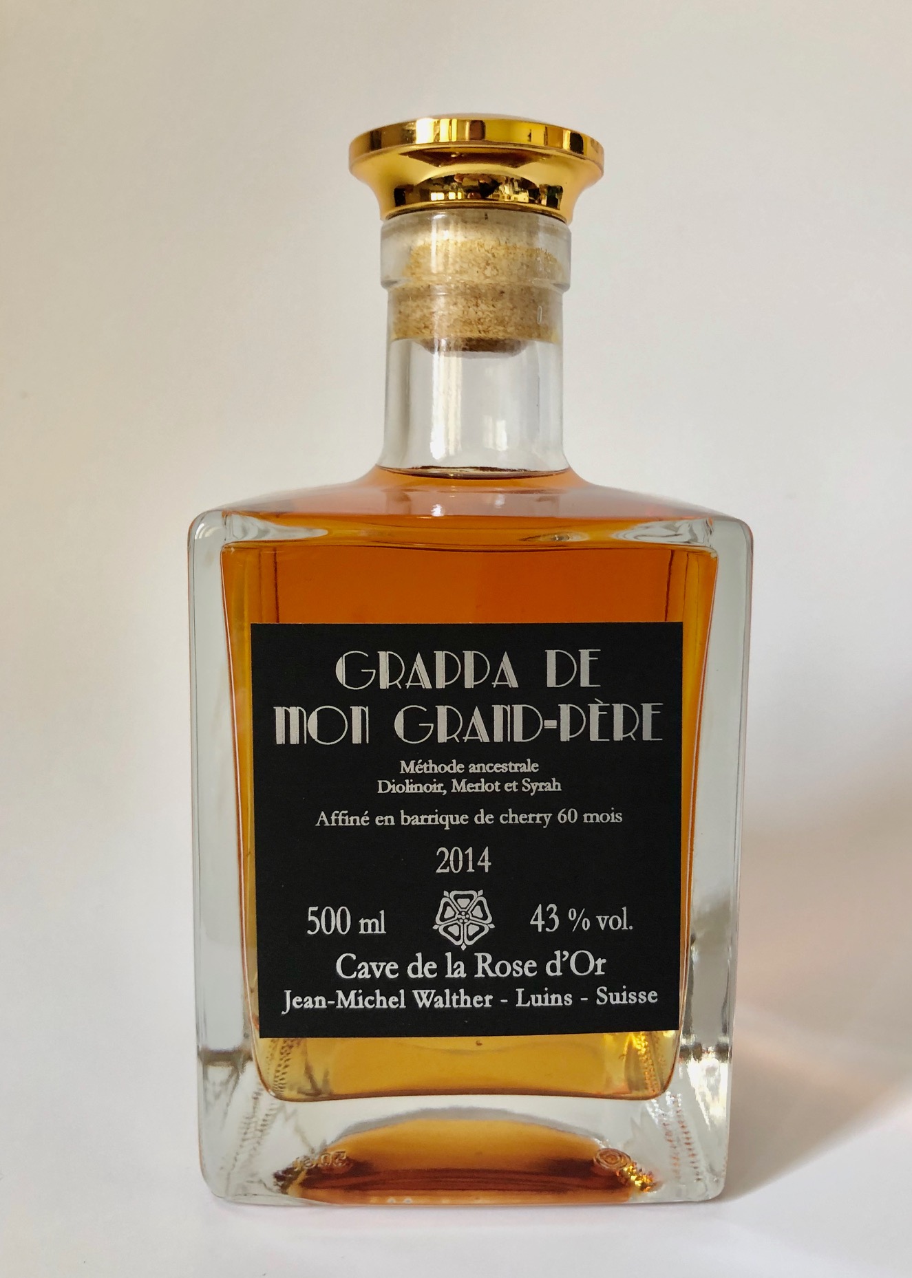 Grappa 6 ans - Cave de la Rose d'Or
